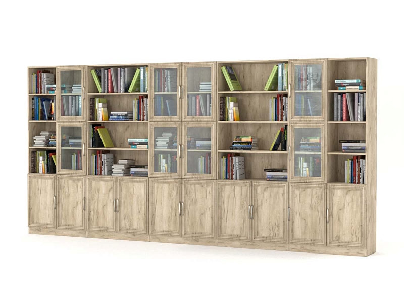 Большие книжные шкафы - купить в Санкт-Петербурге от производителя